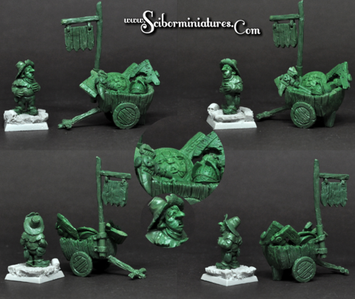 Scibor Monstrous Miniatures 28FM0635 Goblin Weapon Trader