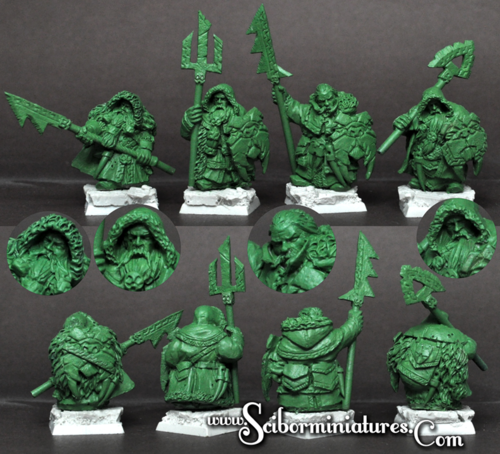 Scibor Monstrous Miniatures 28FM0629 Walarus Warriors 4 miniatures set 2 4