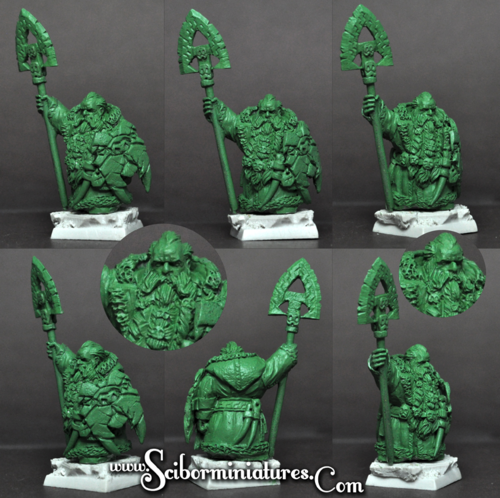 Scibor Monstrous Miniatures 28FM0625 Walarus Warrior Dwarf #3