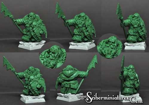 Scibor Monstrous Miniatures 28FM0626 Walarus Warrior Dwarf #2