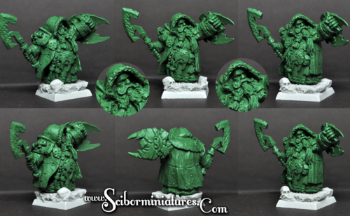 Scibor Monstrous Miniatures 28FM0627 Walarus Warrior Dwarf #1