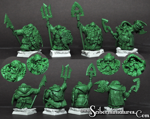 Scibor Monstrous Miniatures 28FM0628 Walarus Warriors 4 miniatures set 1 4