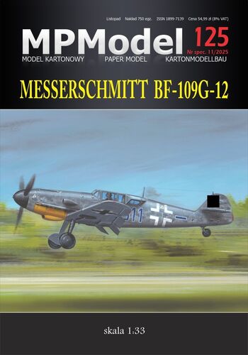 NEW! MPM Model 11-2025-SPEC Messerschmitt Bf-109G-12