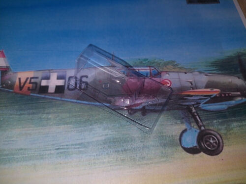 Modelarstwo kartonowe S-104 Messerchmitt BF-109 B / C / D oraz E-1 / E-3 - Oszklenie Kabiny