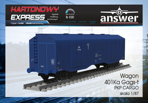 Answer KE-K061 Wagon 401Ka Gags-t PKP Cargo