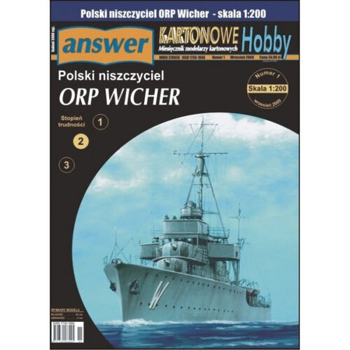 Answer KH-09-2009 ORP Wicher - Polish Destroyer