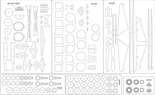 Answer ANG-261-SZK Su-27 UBM - Laser Cut Frames