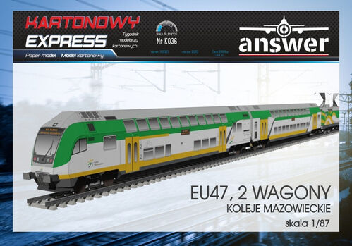 Answer KE-K036 EU47, 2 Wagons, Mazovian Railways