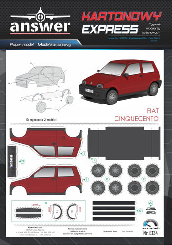 Answer KE-E134 Fiat Cinquecento