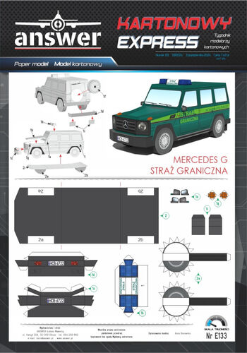 Answer KE-E133 Mercedes G Border Guard