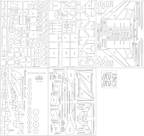 Answer MSM-032-SZK F-4B Phantom II - Laser Cut Frames