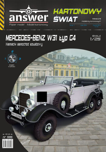 Answer KS-07-2024 Mercedes-Benz W31 Type G4 - German Staff Car