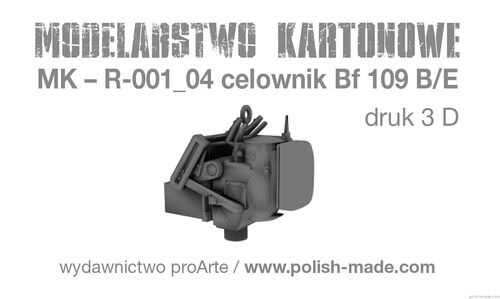 Modelarstwo kartonowe R-001-04 Bf 109 B/E - Celownik