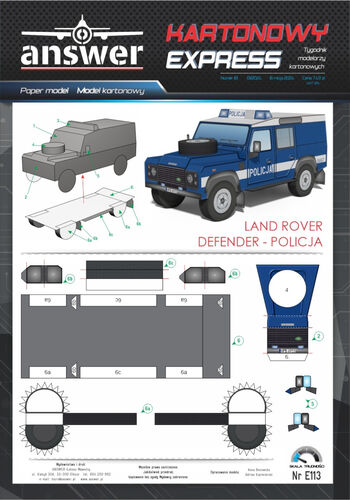 Answer KE-E113 Land Rover Defender - Police