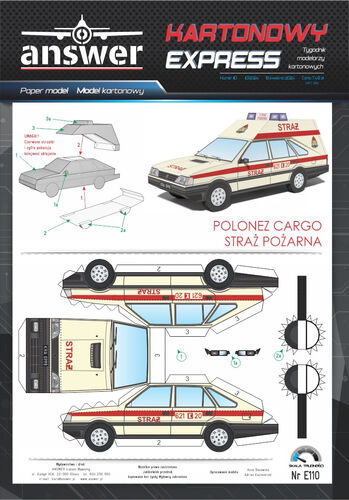 Answer KE-E110 Polonez Cargo Fire Department
