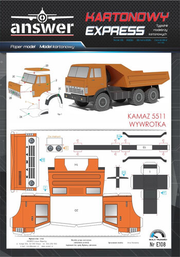 Answer KE-E108 Kamaz 5511 Tipper