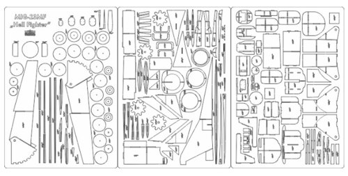 Answer MSM-015-SZK MiG-23 MF 'Hell Fighter' - Laser Cut Frames
