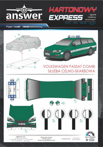 Answer KE-E123 Volkswagen Passat Kombi Customs And Fiscal Service