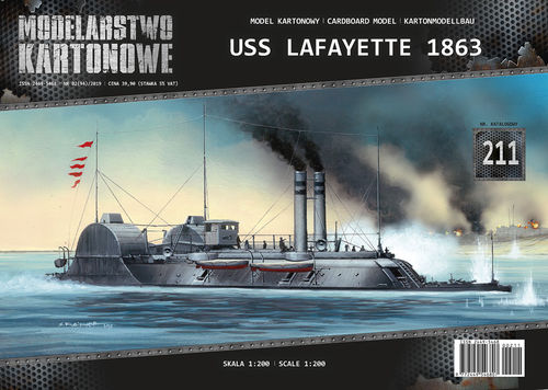 Modelarstwo kartonowe 211 USS Lafayette 1863