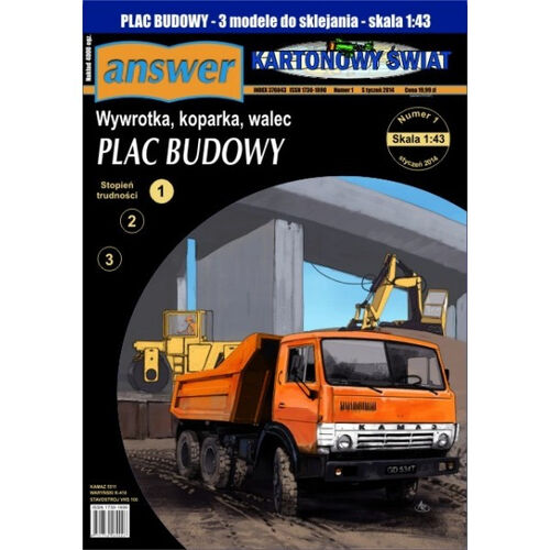 Answer KS-02-2014 Construction Site - Dump Truck, Excavator, Roller