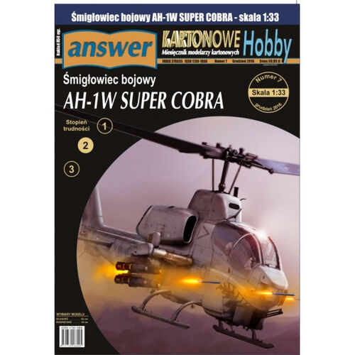 Answer KH-12-2016 AH-1W Super Cobra - Combat Helicopter