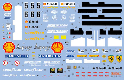 NEW! Shunko Models D415 Ferrari 310B - Scuderia Ferrari Team Sponsored by Asprey (for Tamiya Kits)