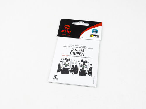 Red Fox Studio QS-48188 Saab JAS-39 B Gripen - Instrument Panels (for Kitty Hawk Kits)