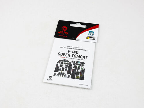 Red Fox Studio QS-48149 Grumman F-14 D Super Tomcat - Instrumet Panels (for GWH Kits)
