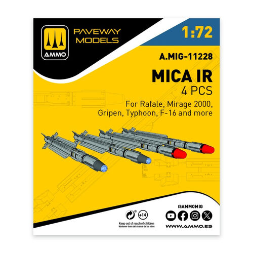 NEW! AMMO of Mig Jimenez 11228 MICA IR (4 pcs / 3D-Printed)