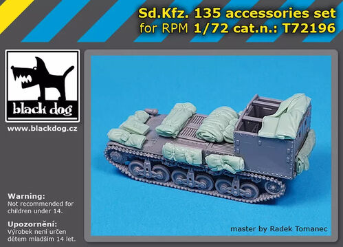 Black Dog T72196 Sd.Kfz.135 - Accessories Set (for RPM Kits)
