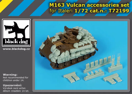 Black Dog T72199 M163 Vulcan - Accessories Set (for Italeri Kits)