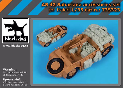 Black Dog T35323 AS.42 Sahariana - Accessories Set (for Italeri Kits)
