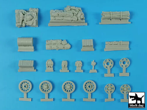 Black Dog T35324 T-34 Tyagach Model 1944 - Accessories Set (for Zvezda Kits)