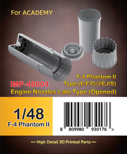 Infinimodel IMP48004 McDonnell Douglas F-4 E / F / G / J / EJ / S Phanton II - Engine Nozzles Late Type OPENED (for Academy Kits)