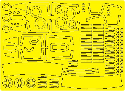 NEW! New Ware AM1383 Grumman F-14 D Tomcat - EXPERT Kabuki Masks (for Tamiya Kits)