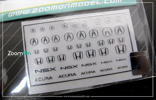 ZoomOn ZD029 Honda and Acura Logo Metal Sticker Set
