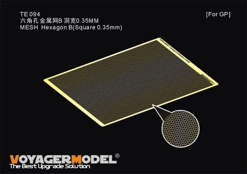 VoyagerModel.Co.Ltd TE094 Mesh Hexagon B (Square 0.35mm) (For All)