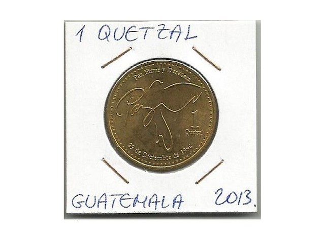 d2 Guatemala 1 quetzal 2013.