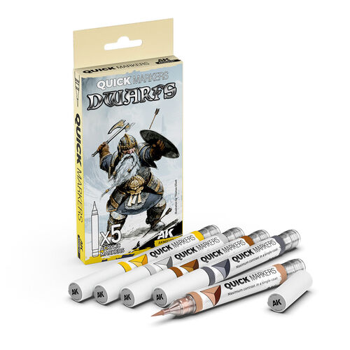 NEW! AK-Interactive AKMQ107 Dwarfs Quick - Markers Set