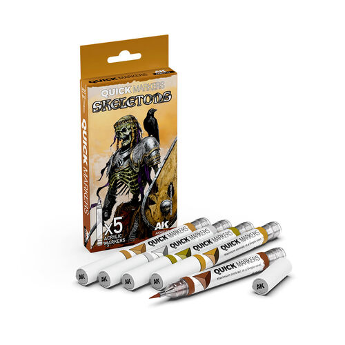 AK-Interactive AKMQ110 Skeletons - Quick Markers Set