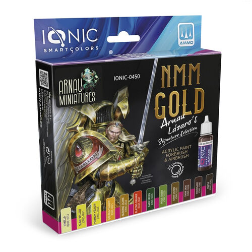 NEW! AMMO of Mig Jimenez IONIC-0450 IONIC-450 NMM Gold Arnau Lazaro Set