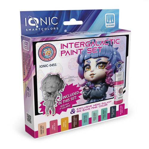 NEW! AMMO of Mig Jimenez IONIC-0451 IONIC-451 Intergalactic Paint Neko Galaxy Set