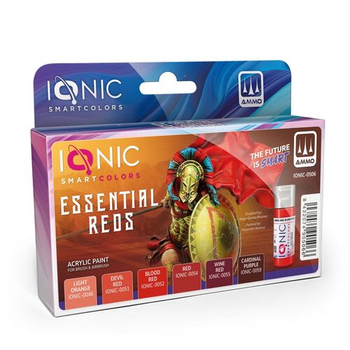NEW! AMMO of Mig Jimenez IONIC-0506 IONIC-506 Smart Colors: Essential Reds Set