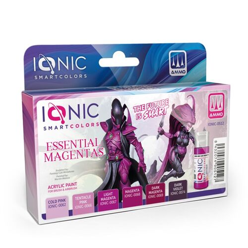 AMMO of Mig Jimenez IONIC-0512 IONIC-512 Essential Magentas Set