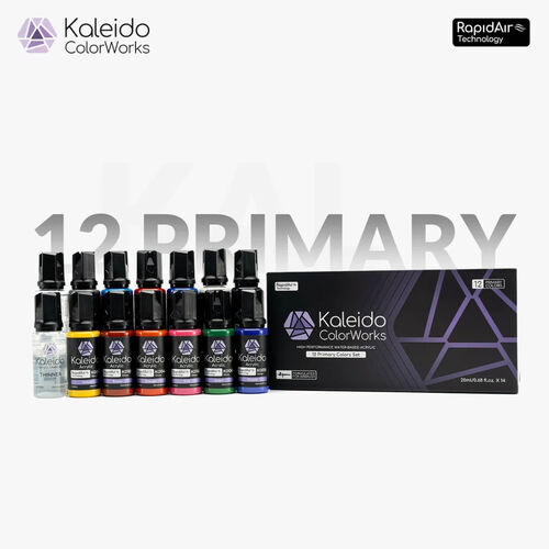 NEW! Kaleido 48672 12 Color Primary Set Gloss 20 ml (12 + 2 pcs)