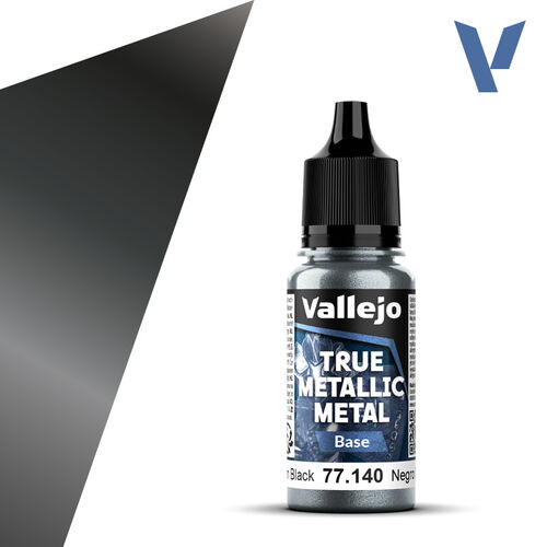 Vallejo 77140 True Metallic Metal BASE - Obsidian Black