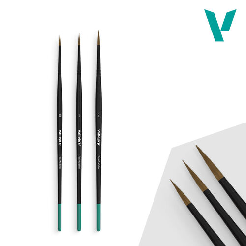 Vallejo B01991 Brush - Pro Modeler - Design Set (0, 1, 2)