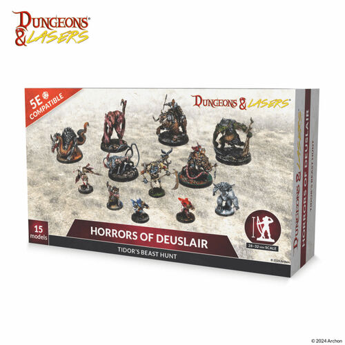Archon Studio DNL0089 Dungeons & Lasers Miniatures: Horrors of Deuslair