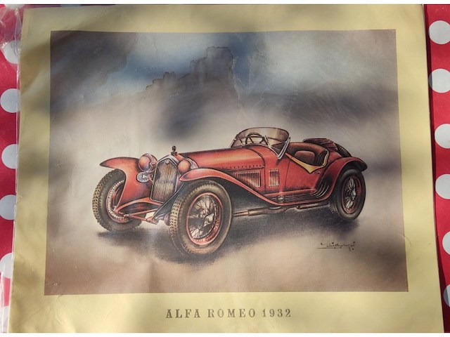 Art Print poster - Alfa Romeo 1932