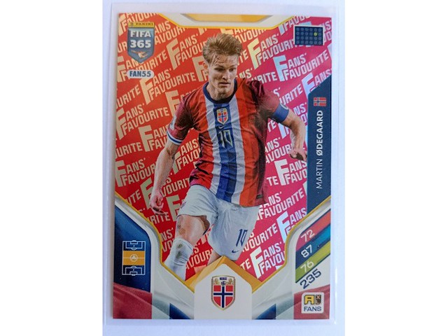 2026 FIFA 365 Adrenalyn XL Odegaard FF Red